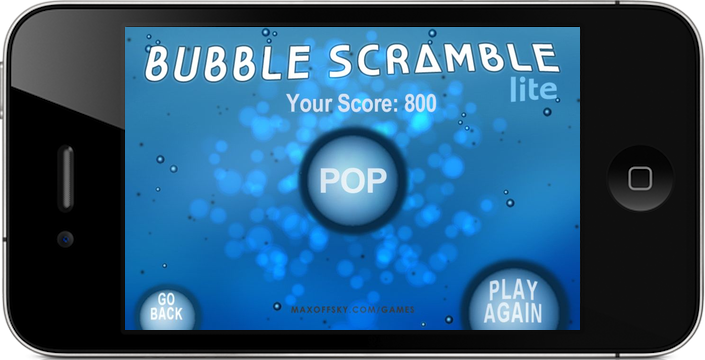 Bubble Scramble Lite Game over Screen - Maks Surguy's blog on ...